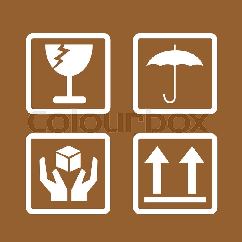 Fragile icon symbol Illustration ... | Stock vector | Colourbox