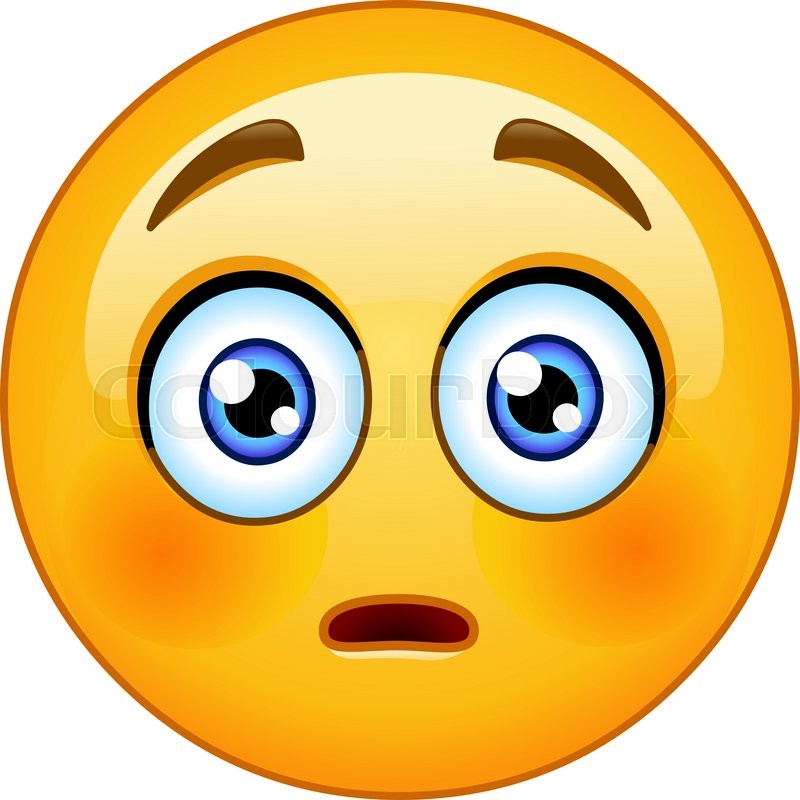 Smiley, undseelig, mand | Stock vektor | Colourbox