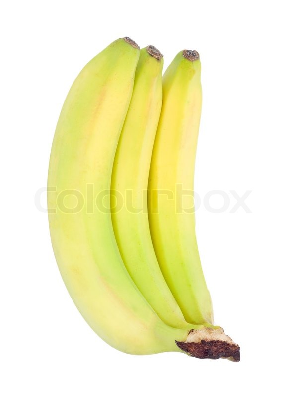 Bananen isoliert auf weißem Hintergrund ... | Stock Bild | Colourbox