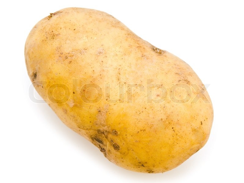 Photo of the single potato against the ... | Stock image | Colourbox
