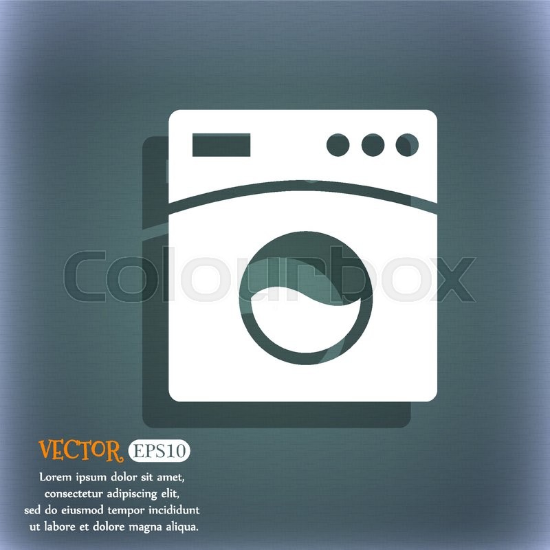Washing machine icon. On the ... | Stock vector | Colourbox
