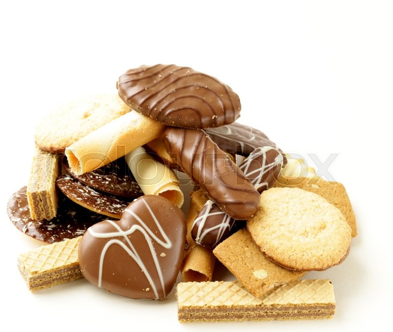 Assorted cookies with chocolate and ... | Stock image | Colourbox