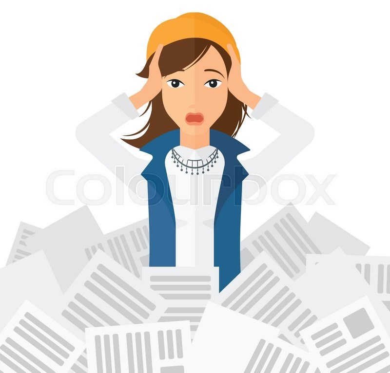 Cartoon Stack Of Newspapers