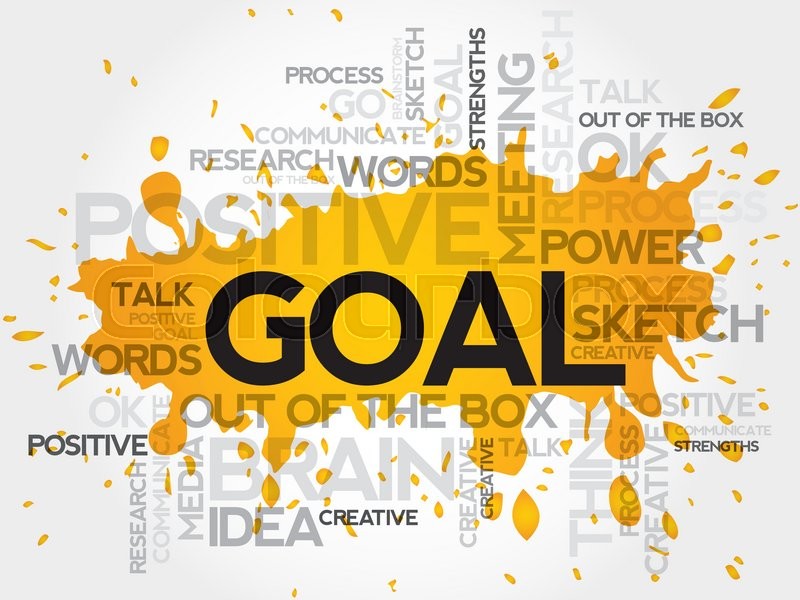 Goal word cloud, business concept | Stock vector | Colourbox