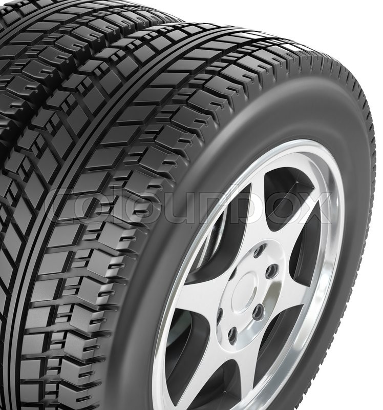 Car wheel closeup | Stock image | Colourbox