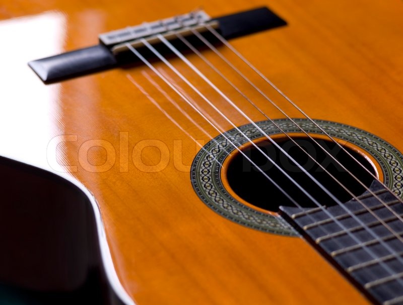 The shape of a guitar | Stock image | Colourbox
