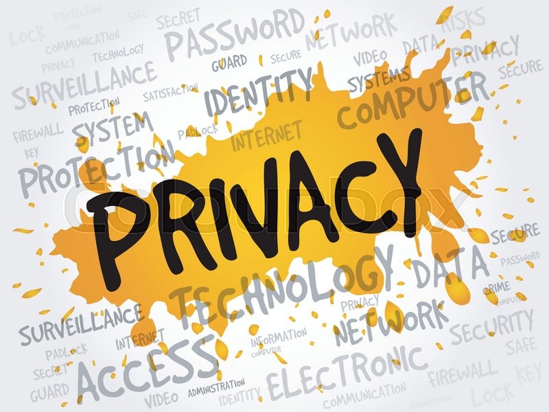 PRIVACY word cloud, business concept | Stock vector | Colourbox