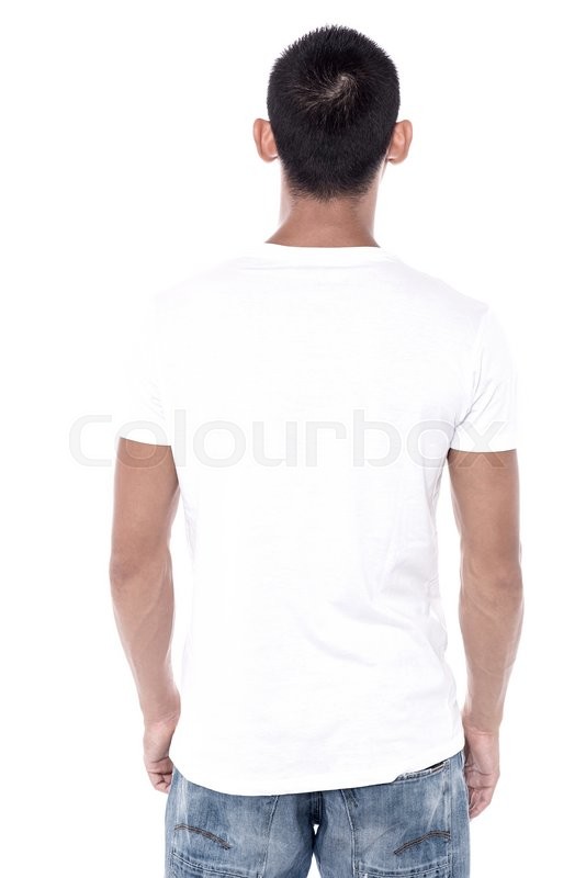 Portrait of a young man facing the wall | Stock image | Colourbox