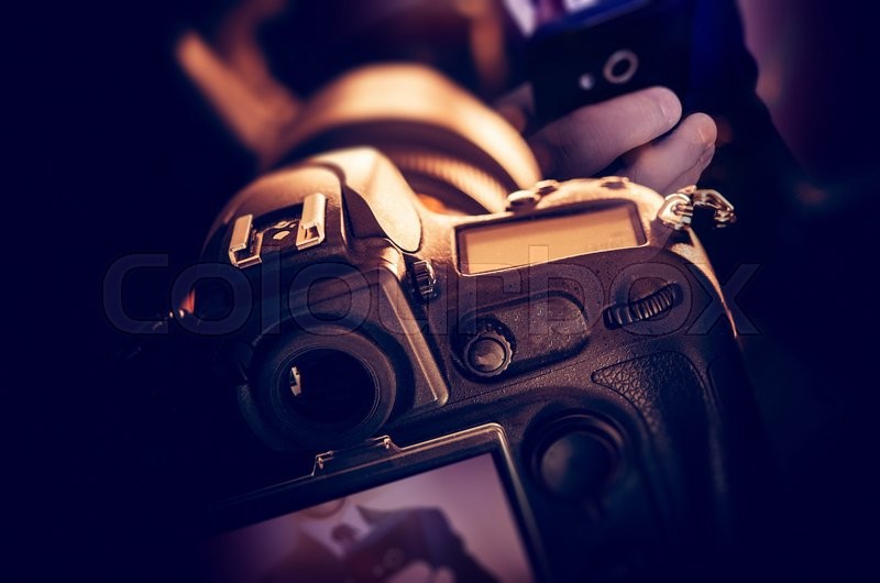 Taking Digital Pictures Using ... | Stock image | Colourbox