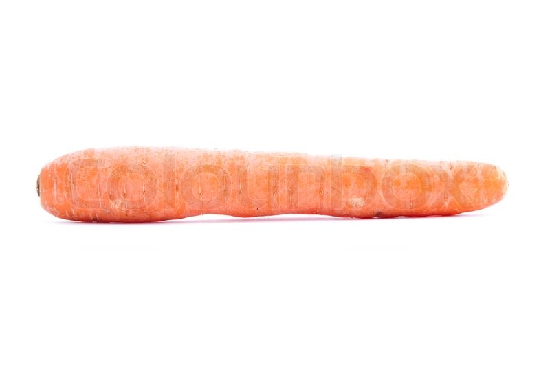 Close up shot of red carrot isolated on ... | Stock Photo | Colourbox