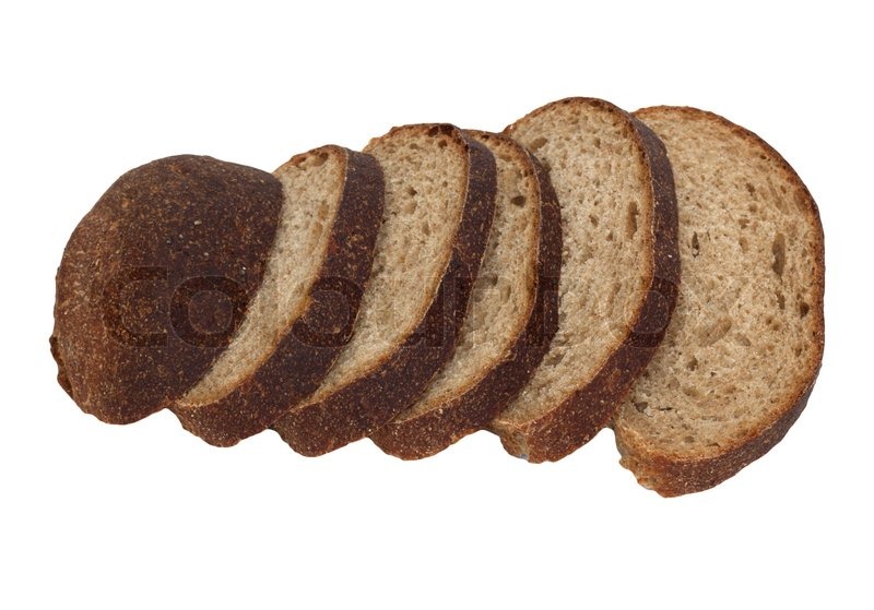 Rye bread isolated on white background | Stock image | Colourbox