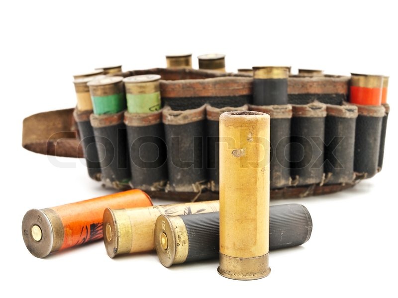 Old cartridge for hunting rifle against ... | Stock image | Colourbox