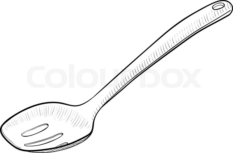 Serving Spoons Drawing