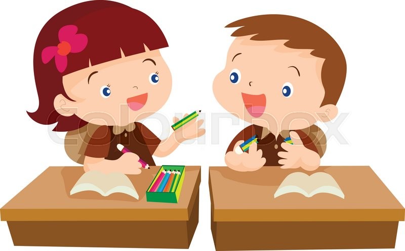 Vector of Cute girl student giving ... | Stock vector | Colourbox Vector of Cute girl student giving ... | Stock vector | Colourbox