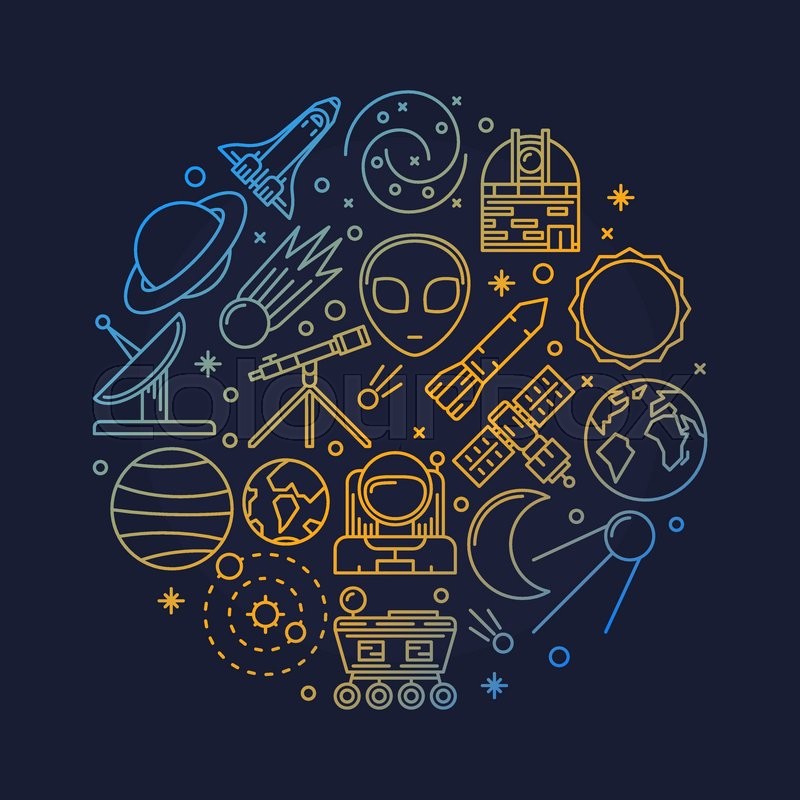 Astronomy or space illustration - ... | Stock vector | Colourbox