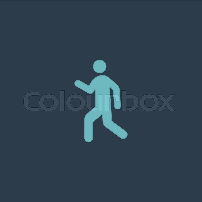 Yellow Walking Man Logo