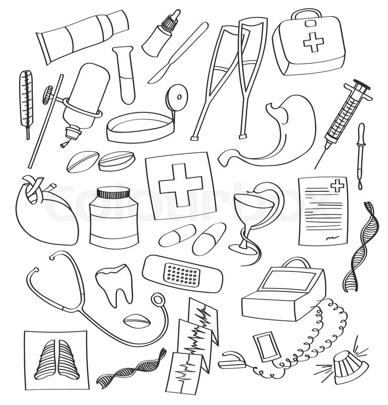 Medical Doodle vector. Vector ... | Stock vector | Colourbox