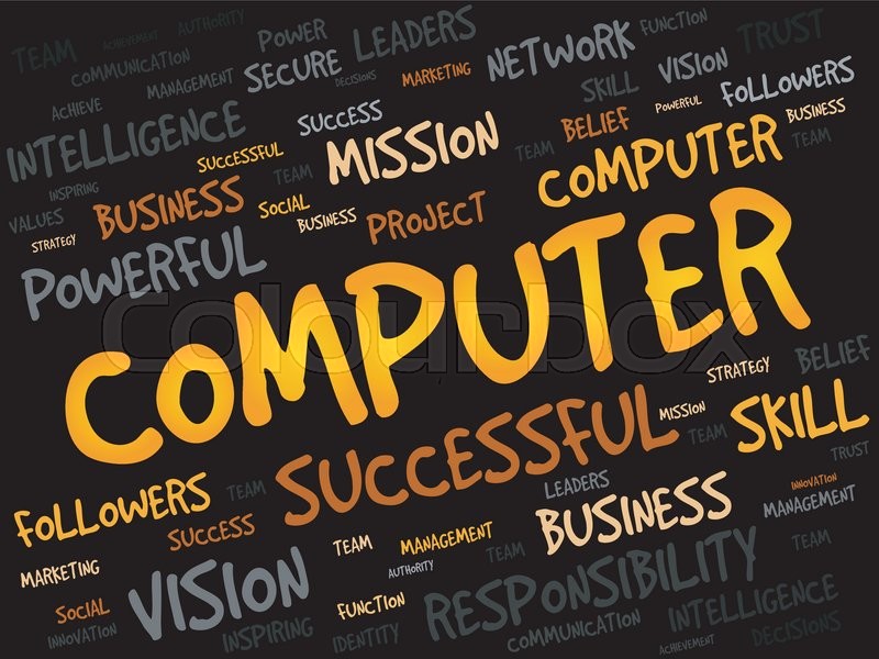 COMPUTER word cloud, business concept | Stock vector | Colourbox