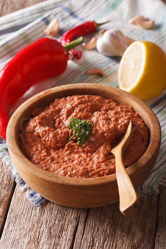 Muhammara traditional Arabian appetizer ... | Stock image | Colourbox