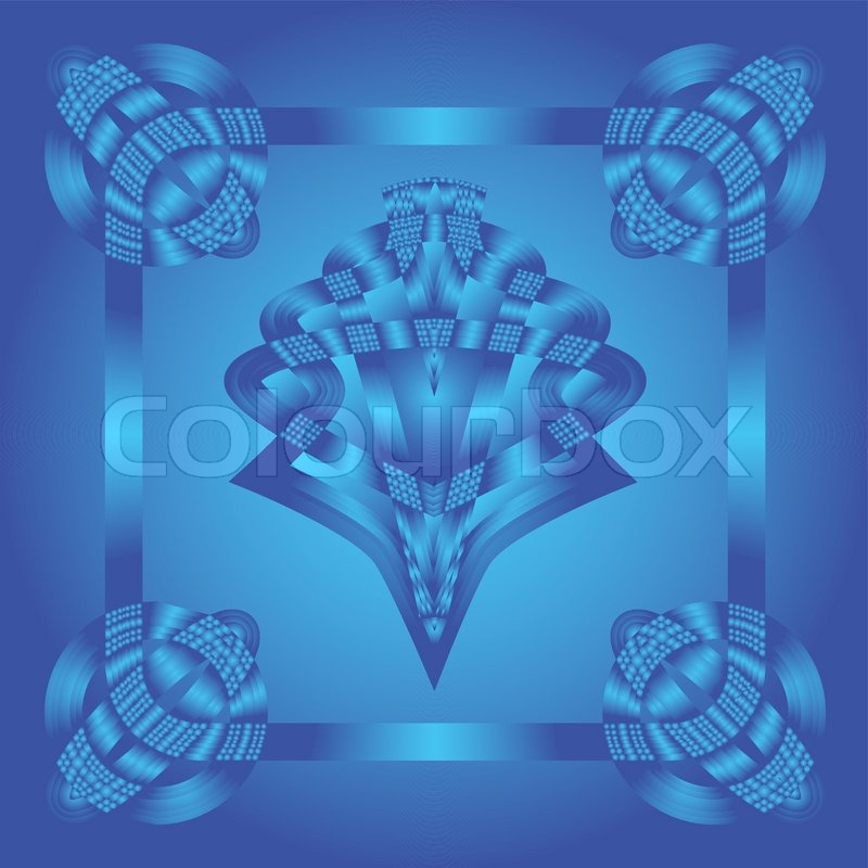 Blue pattern | Stock vector | Colourbox