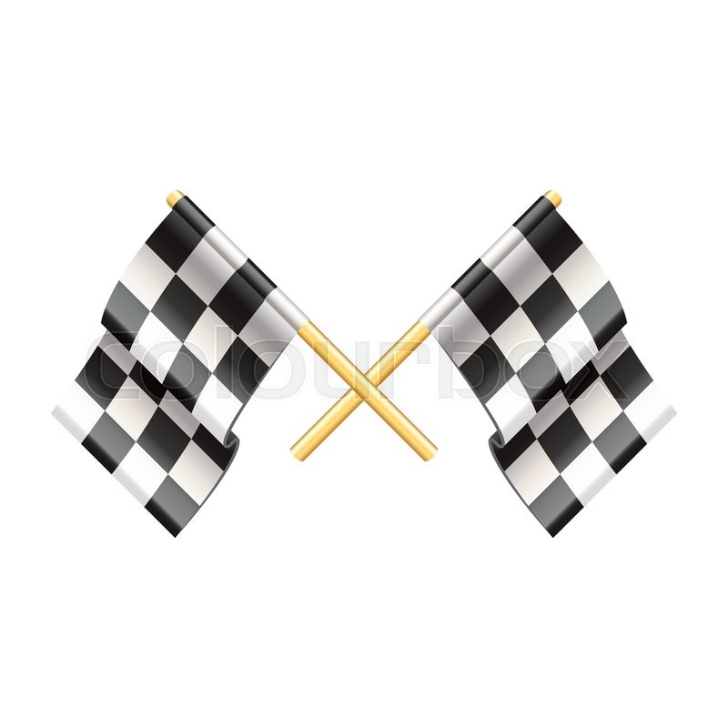 Rally flags isolated on white ... | Stock vector | Colourbox