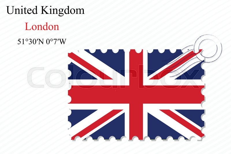 United kingdom stamp design over ... | Stock vector | Colourbox
