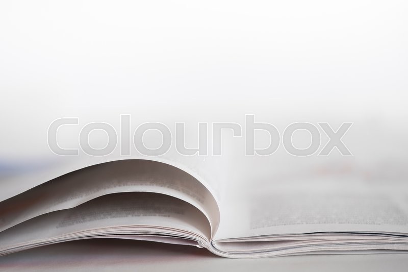 Open Magazine On Table