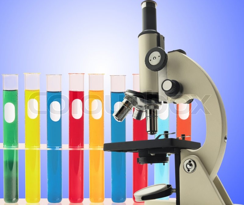 Laboratory Metall Mikroskop und ... | Stock Bild | Colourbox