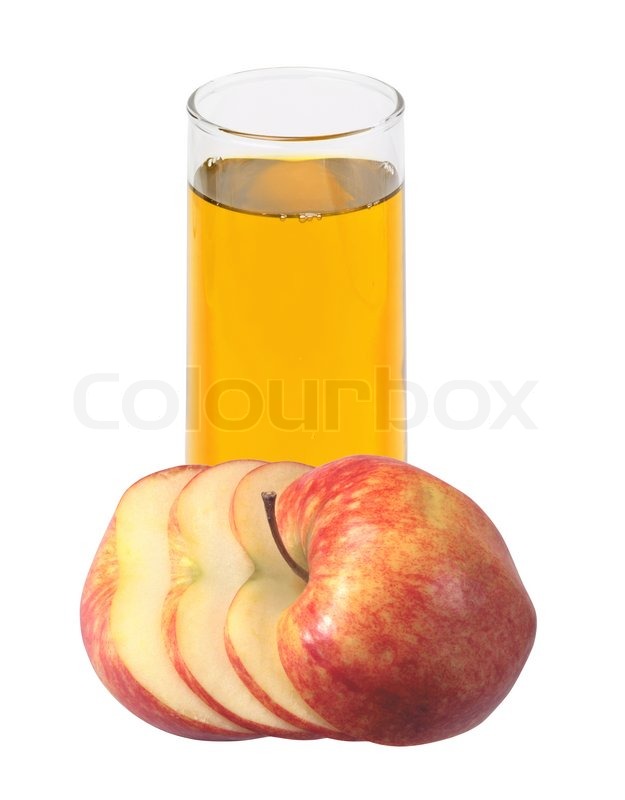 Apfel in Scheiben geschnitten und Glas ... | Stock Bild | Colourbox