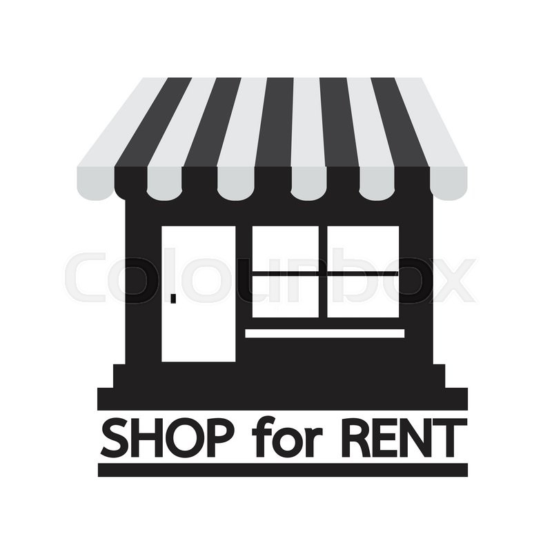 Shop for rent icon Illustration design | Stock vector | Colourbox