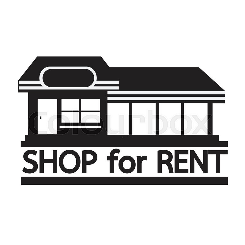 Shop for rent icon Illustration design | Stock vector | Colourbox