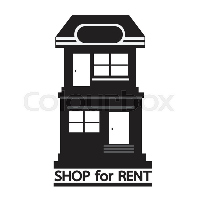 Shop for rent icon Illustration design | Stock vector | Colourbox