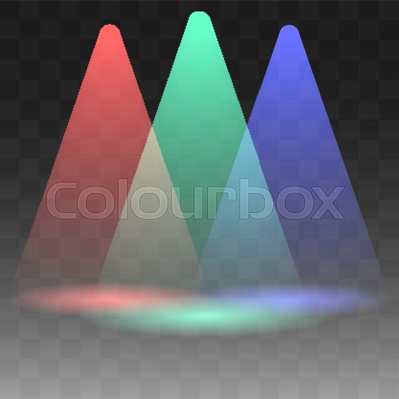 Scene illumination from above and ... | Stock vector | Colourbox