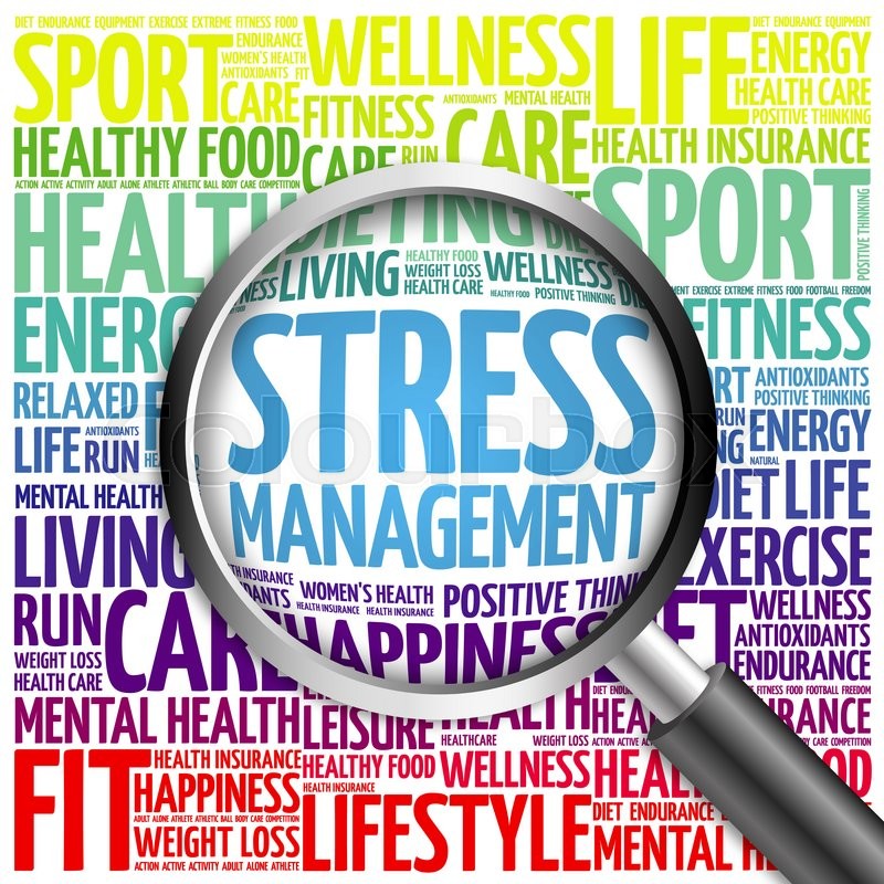 Stress Management word cloud with ... | Stock image | Colourbox