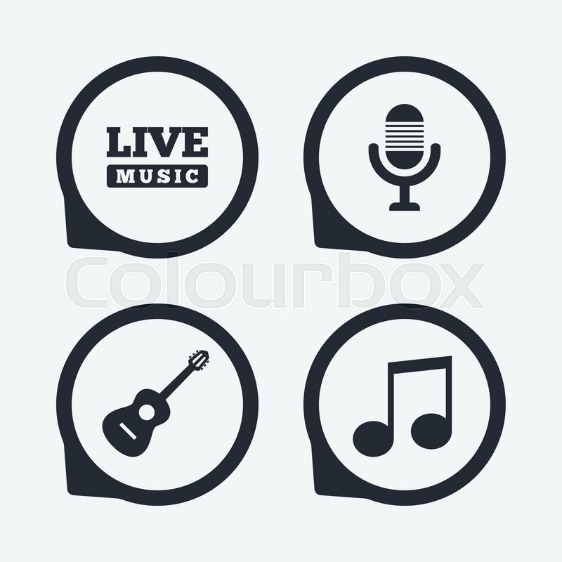 Live Music Icon Vector