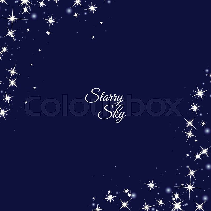 Starry frame. Frame made of stars. ... | Stock vector | Colourbox