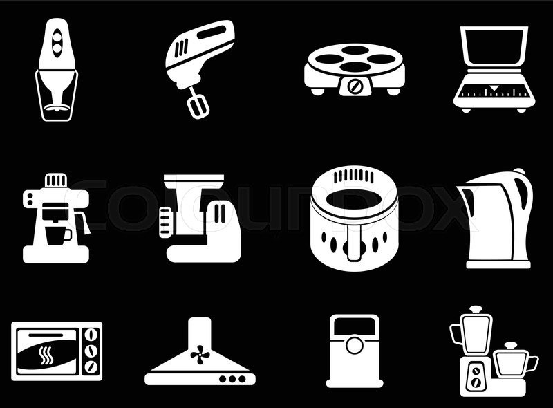 Kitchen Utensils simply symbols for ... | Stock vector | Colourbox