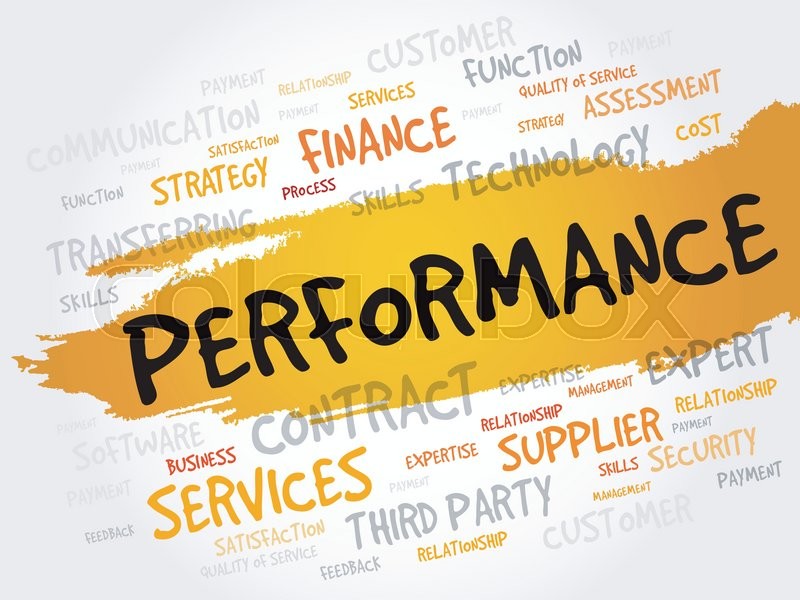 PERFORMANCE word cloud, business ... | Stock vector | Colourbox