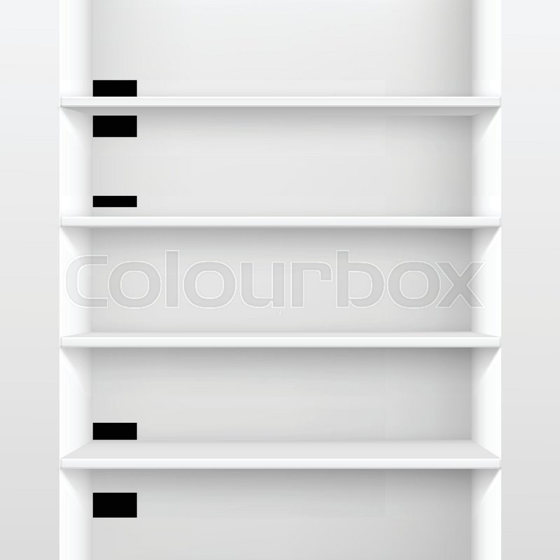 Empty Bookshelf Background