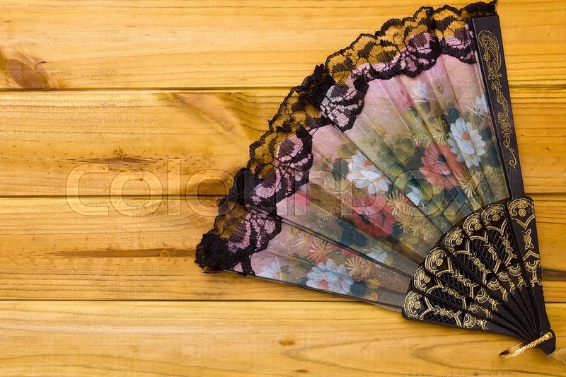 Spanish fan with authentic pattern, ... | Stock image | Colourbox