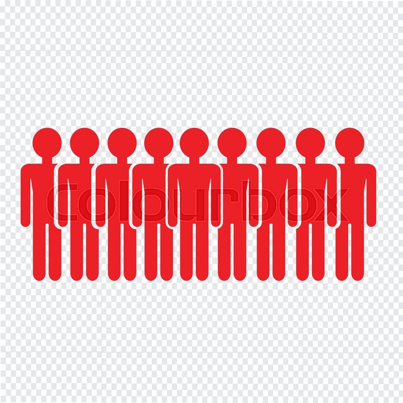 Population People Icon Illustration ... | Stock vector | Colourbox