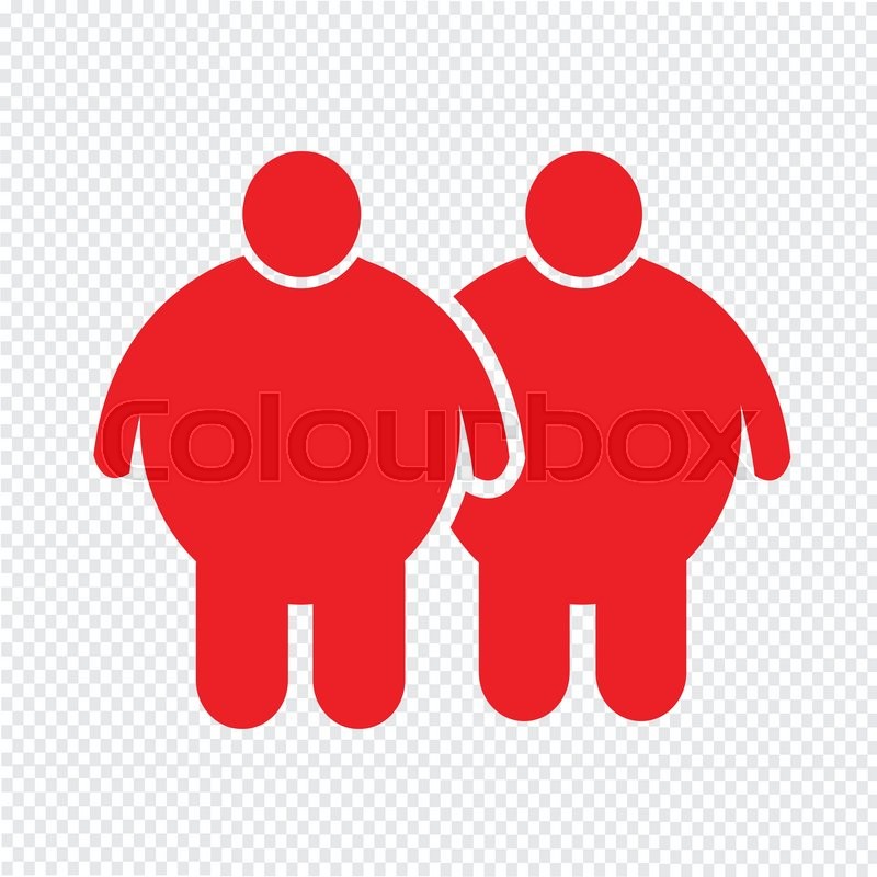 Fat People Icon Illustration design | Stock vector | Colourbox
