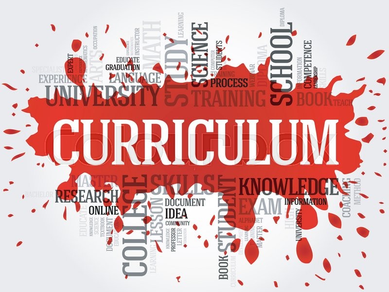 CURRICULUM word cloud, education ... | Stock vector | Colourbox