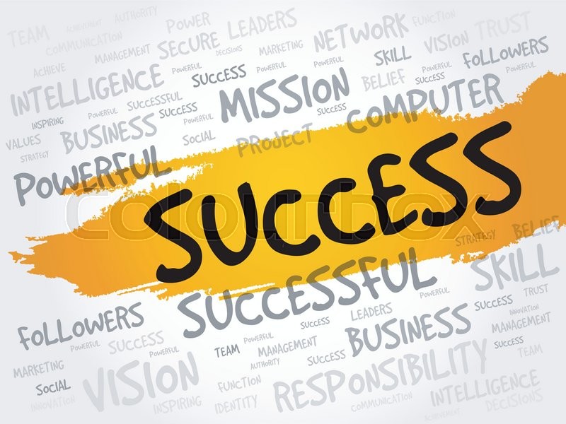 SUCCESS word cloud, business concept | Stock vector | Colourbox