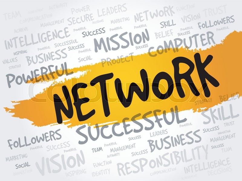 NETWORK word cloud, business concept | Stock vector | Colourbox
