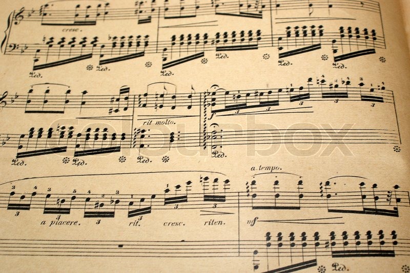 Music notation. Classic. | Stock image | Colourbox