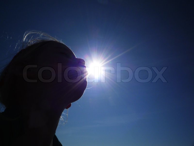Kissing the sun | Stock image | Colourbox