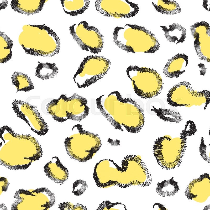 Seamless pattern of jaguar spots. ... | Stock vector | Colourbox