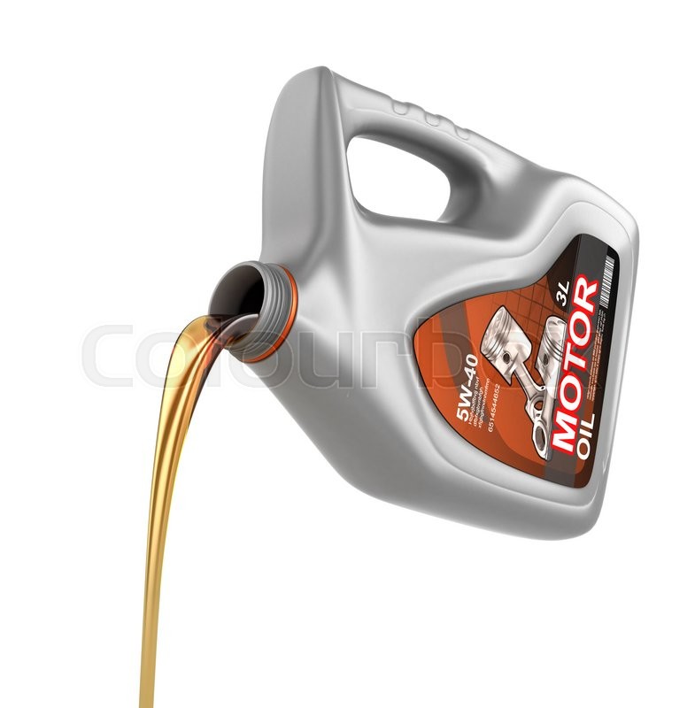 Pouring Motor Oil