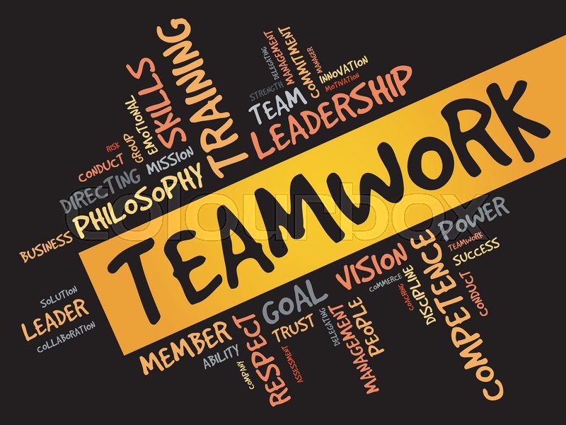 TEAMWORK word cloud, business concept | Stock vector | Colourbox